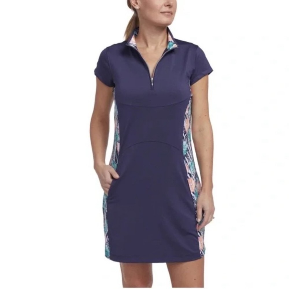 Pebble Beach Tropical Collection Navy Printed Panel G… - Gem
